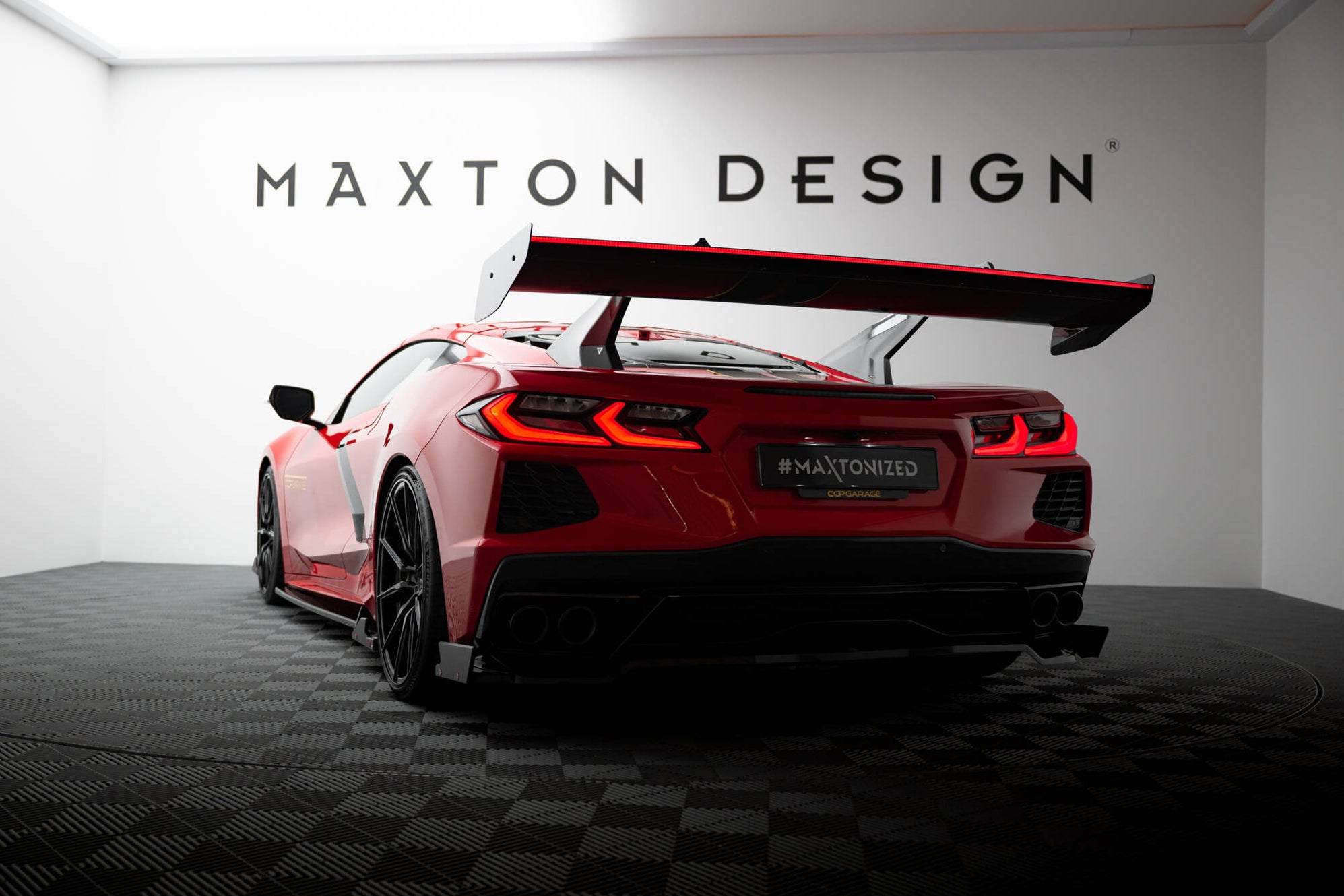 Maxton Design Carbon Spoiler + LED Chevrolet Corvette C8 — Maxton Design AU