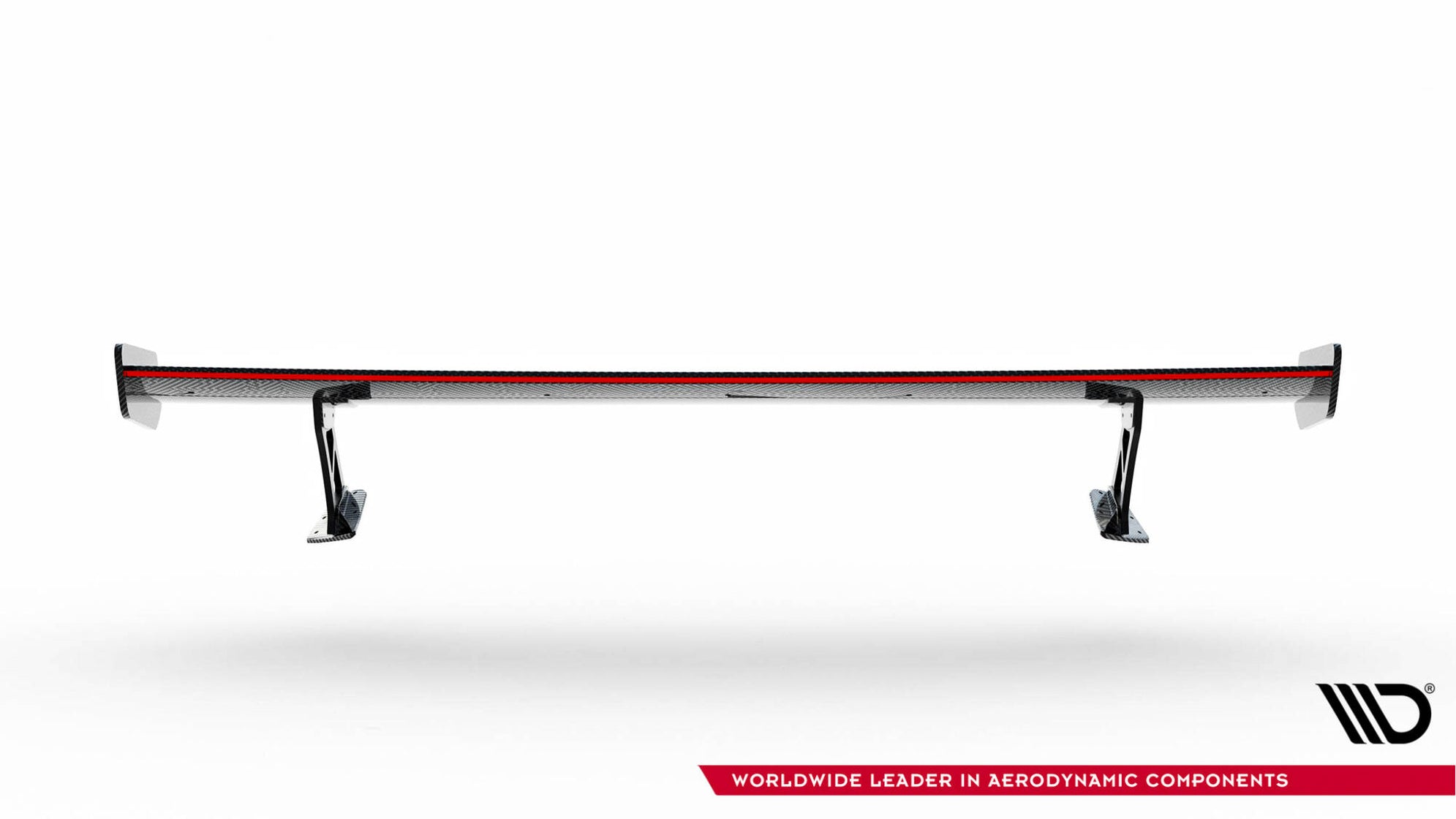 Maxton Design Carbon Spoiler With External Brackets Uprights + LED Toy ...