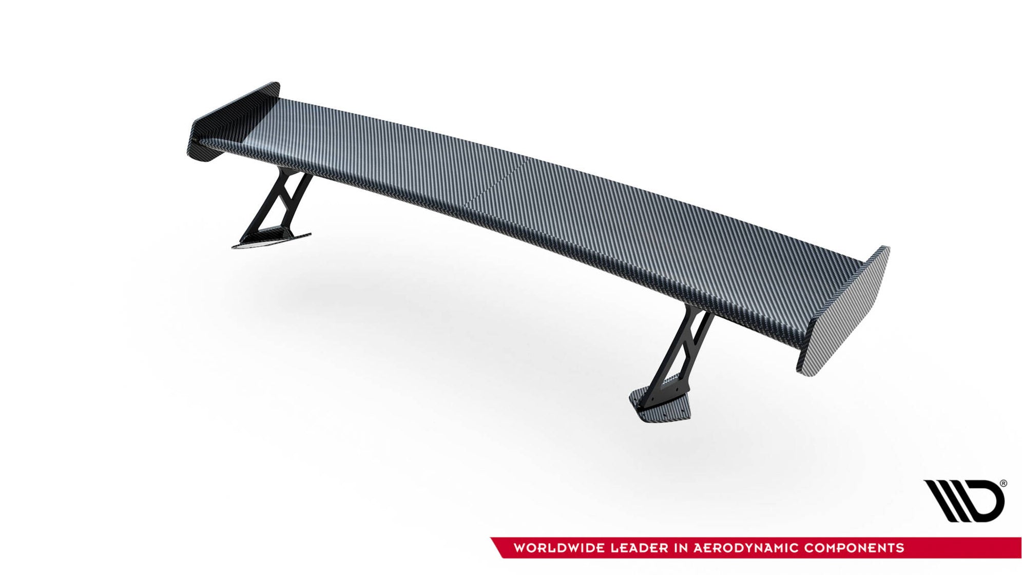 Maxton Design Carbon Spoiler With External Brackets Uprights + LED Toy ...