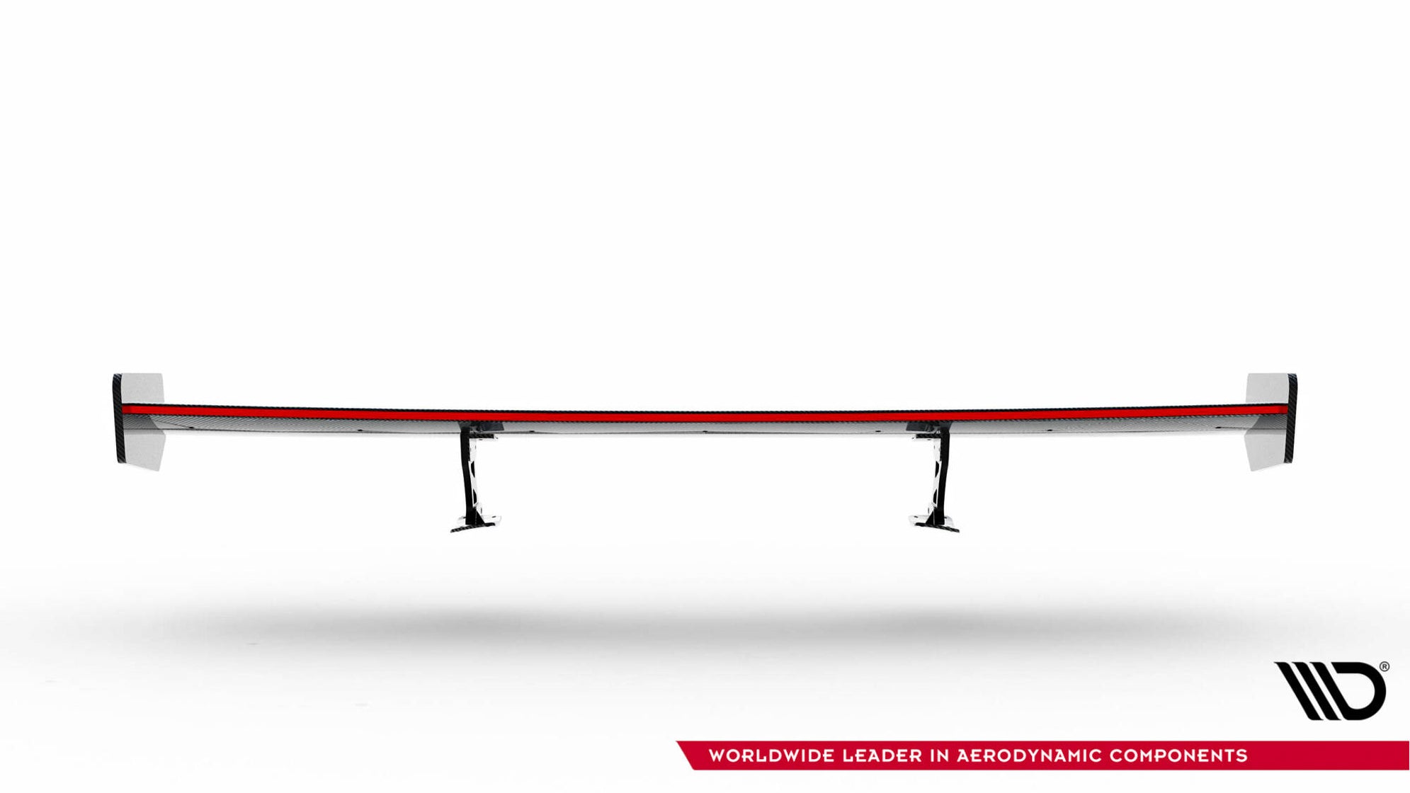 Maxton Design Carbon Spoiler With External Brackets Uprights + LED Toy ...