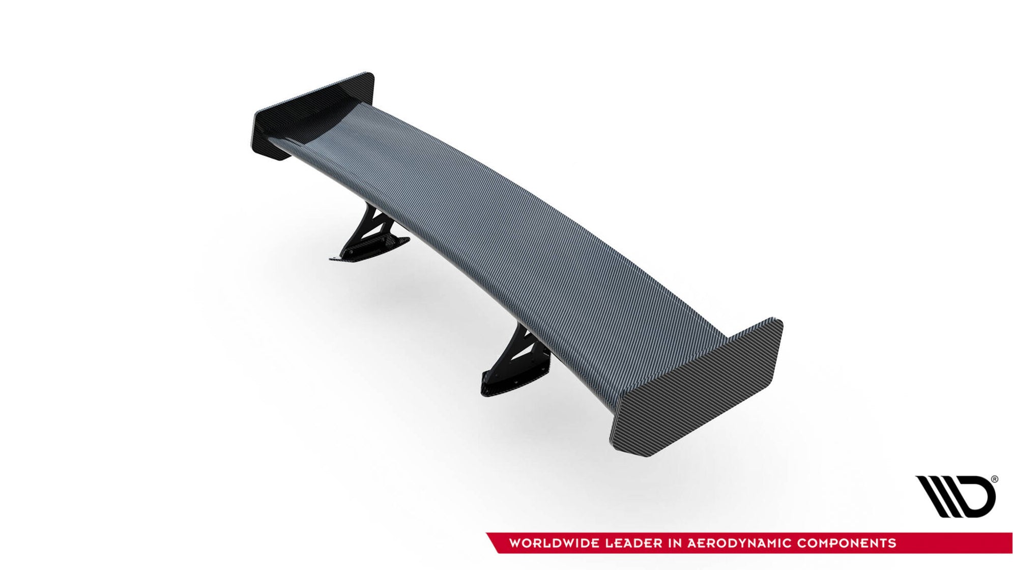Maxton Design Carbon Spoiler With External Brackets Uprights + LED Toy ...