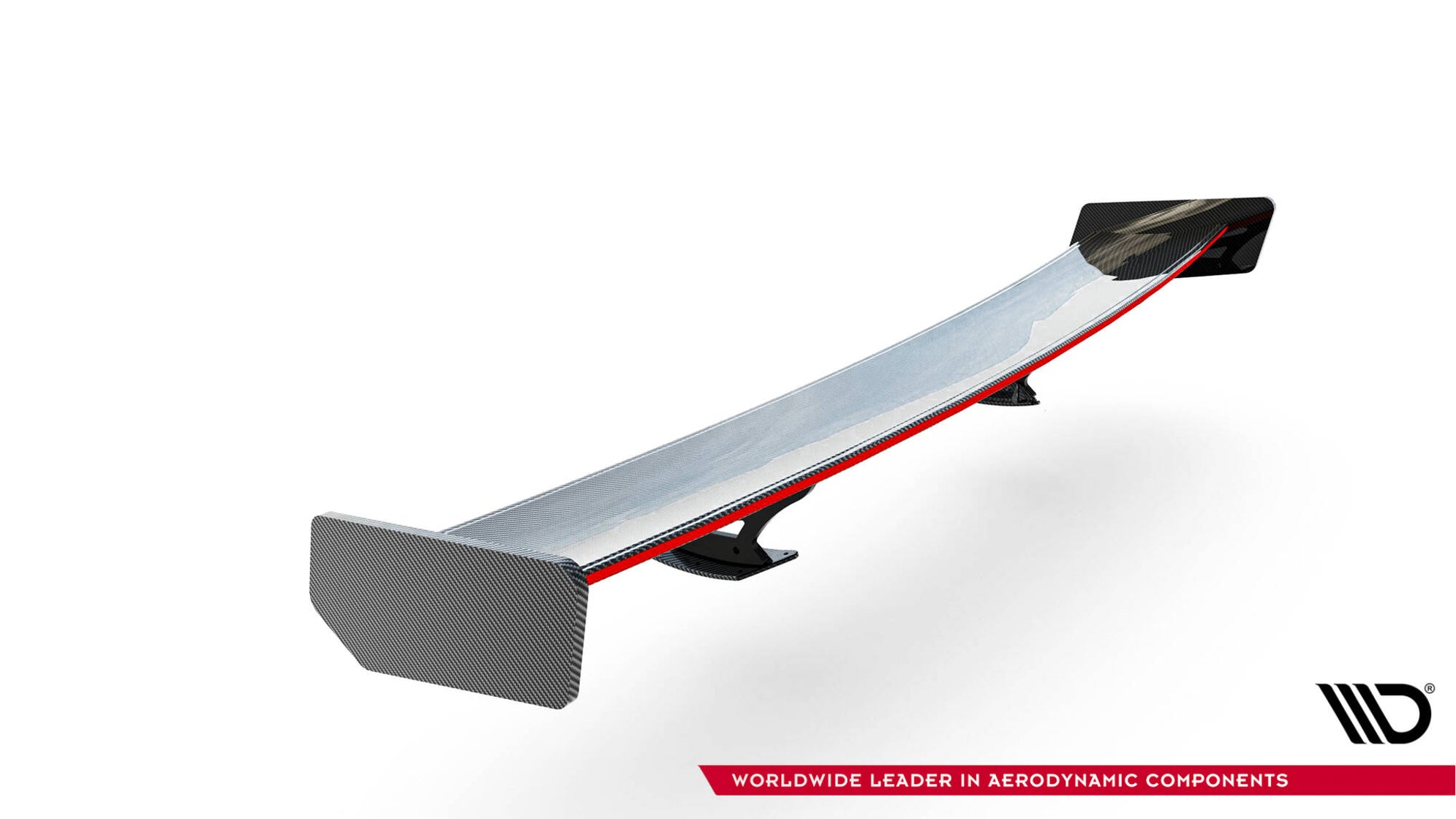 Maxton Design Carbon Spoiler With External Brackets Uprights + LED Toy ...