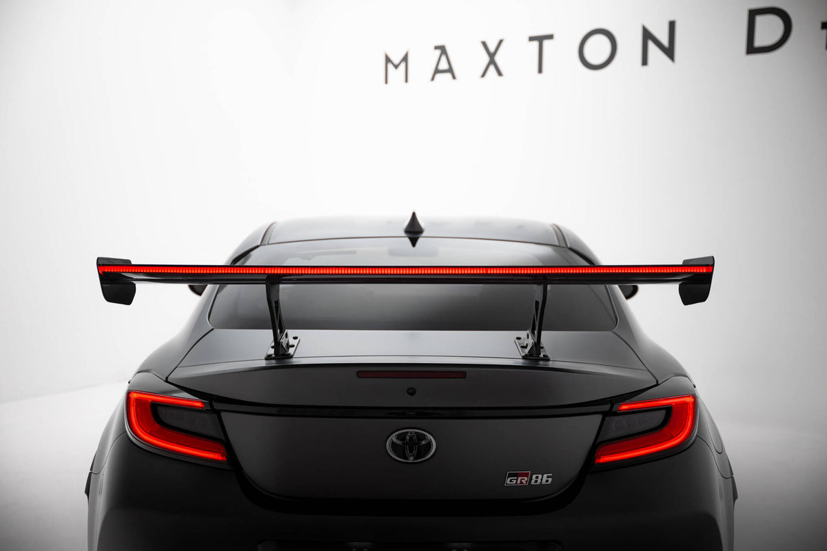 Maxton Design Carbon Spoiler With Internal Brackets Uprights + LED Toy ...