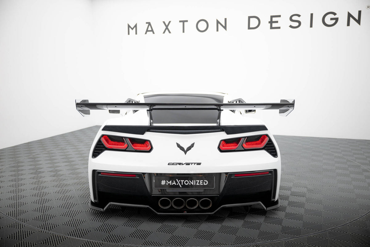 Maxton Design Carbon Spoiler With Upper Swan Mounting Chevrolet Corvet ...