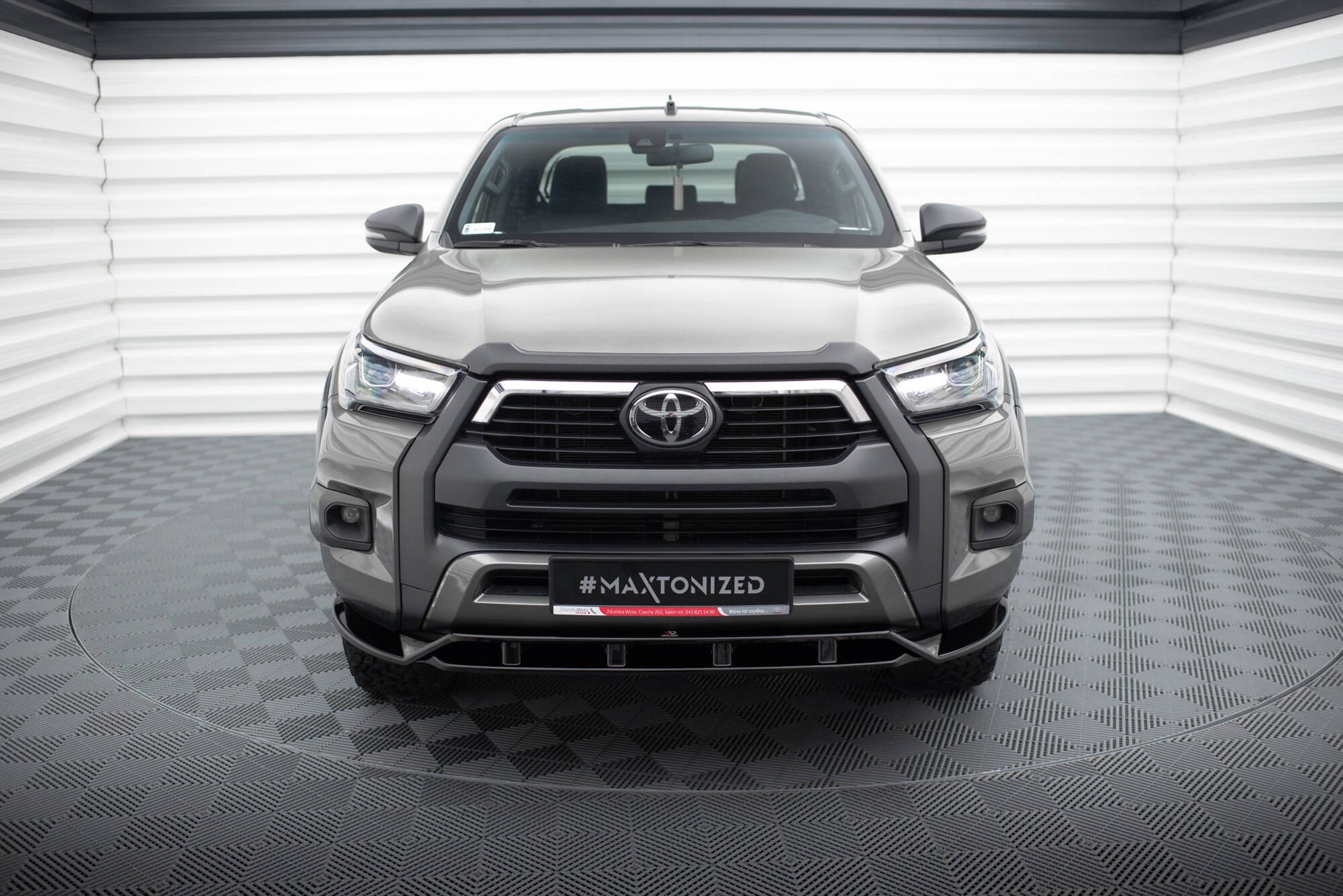 Maxton Design Front Splitter Toyota Hilux Invincible Mk8 Facelift ...