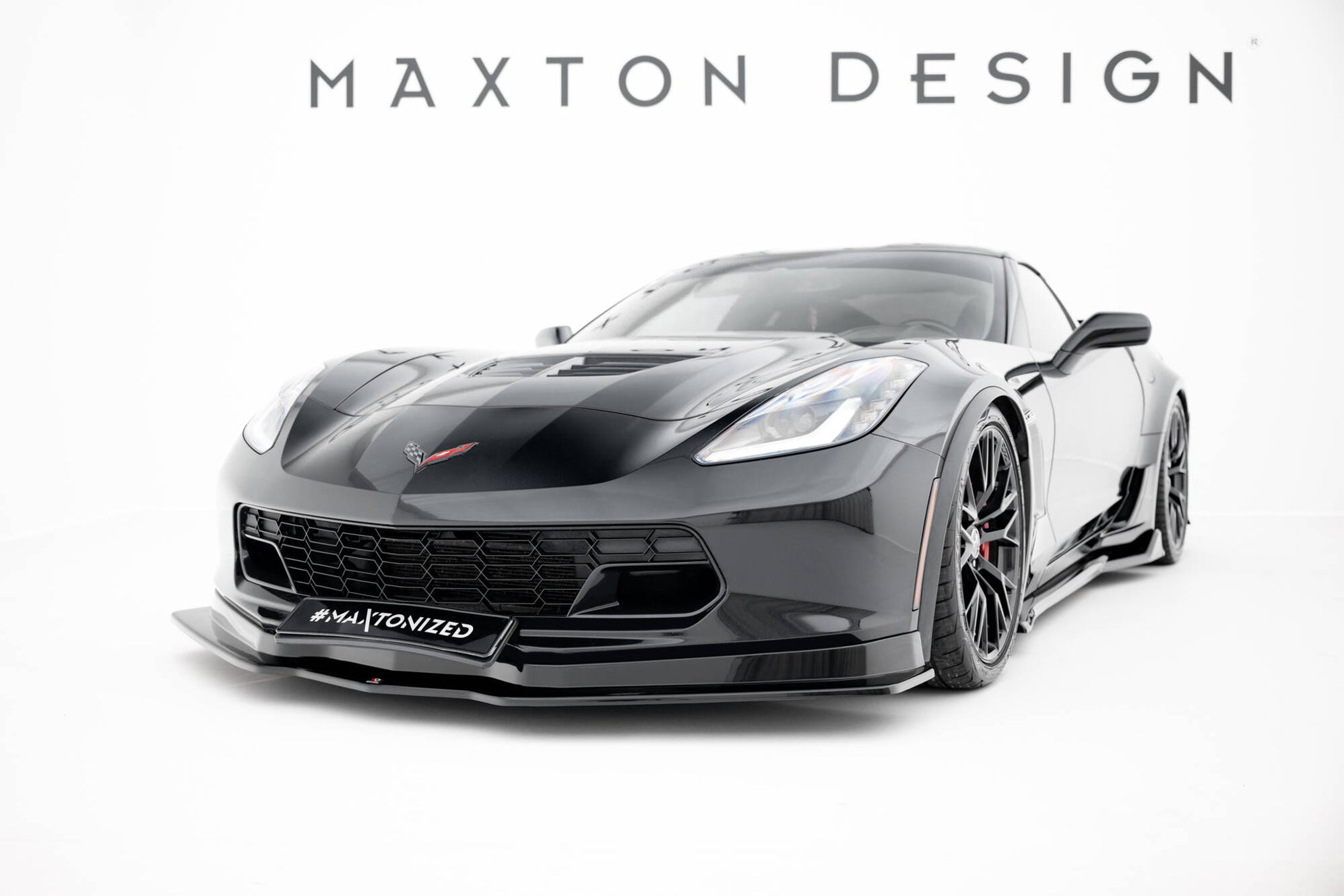 Maxton Design Front Splitter V.1 Chevrolet Corvette Stingray / Z06 C7 ...