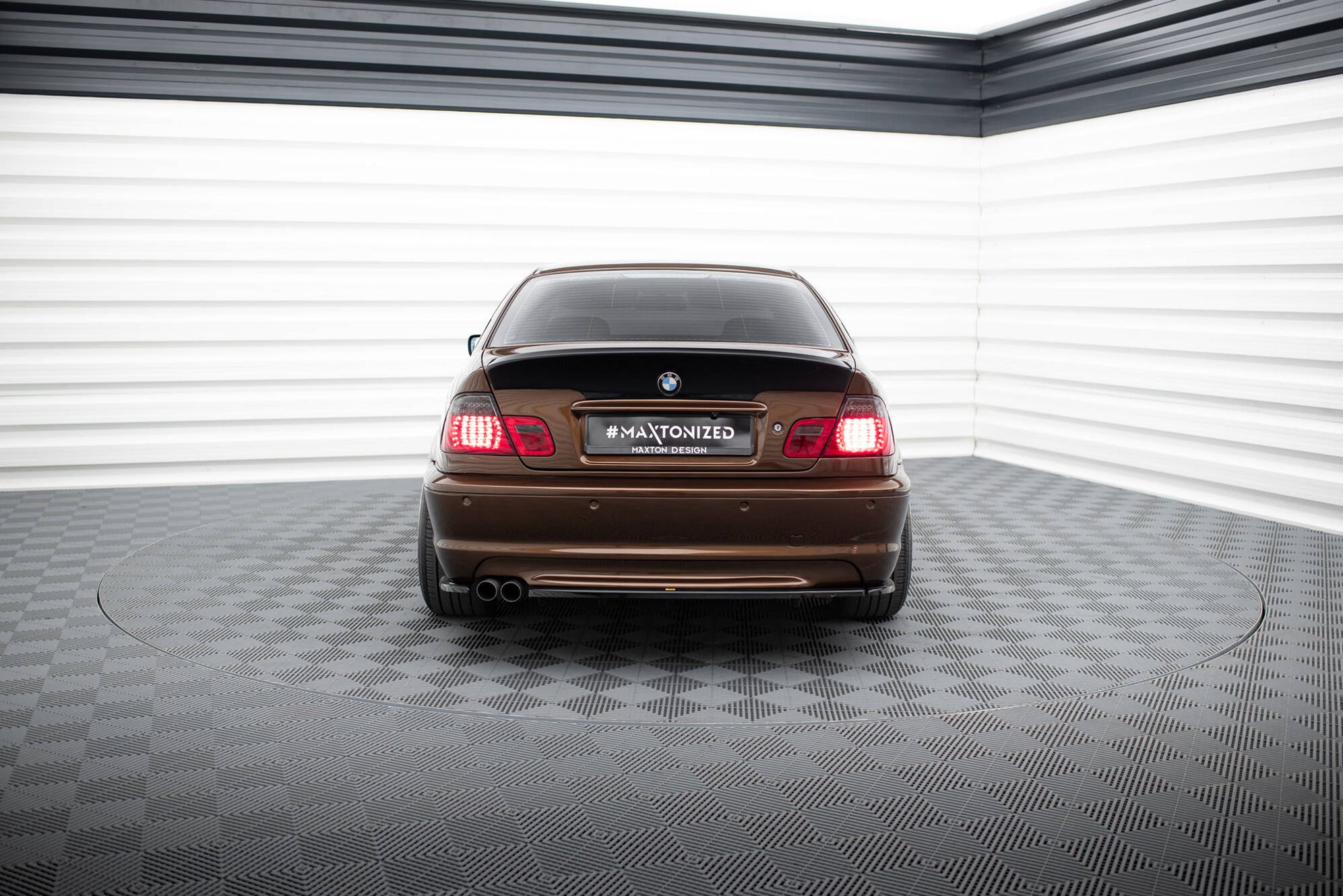 Maxton Design Rear Splitter BMW 3 E46 MPACK COUPE (with vertical bars ...