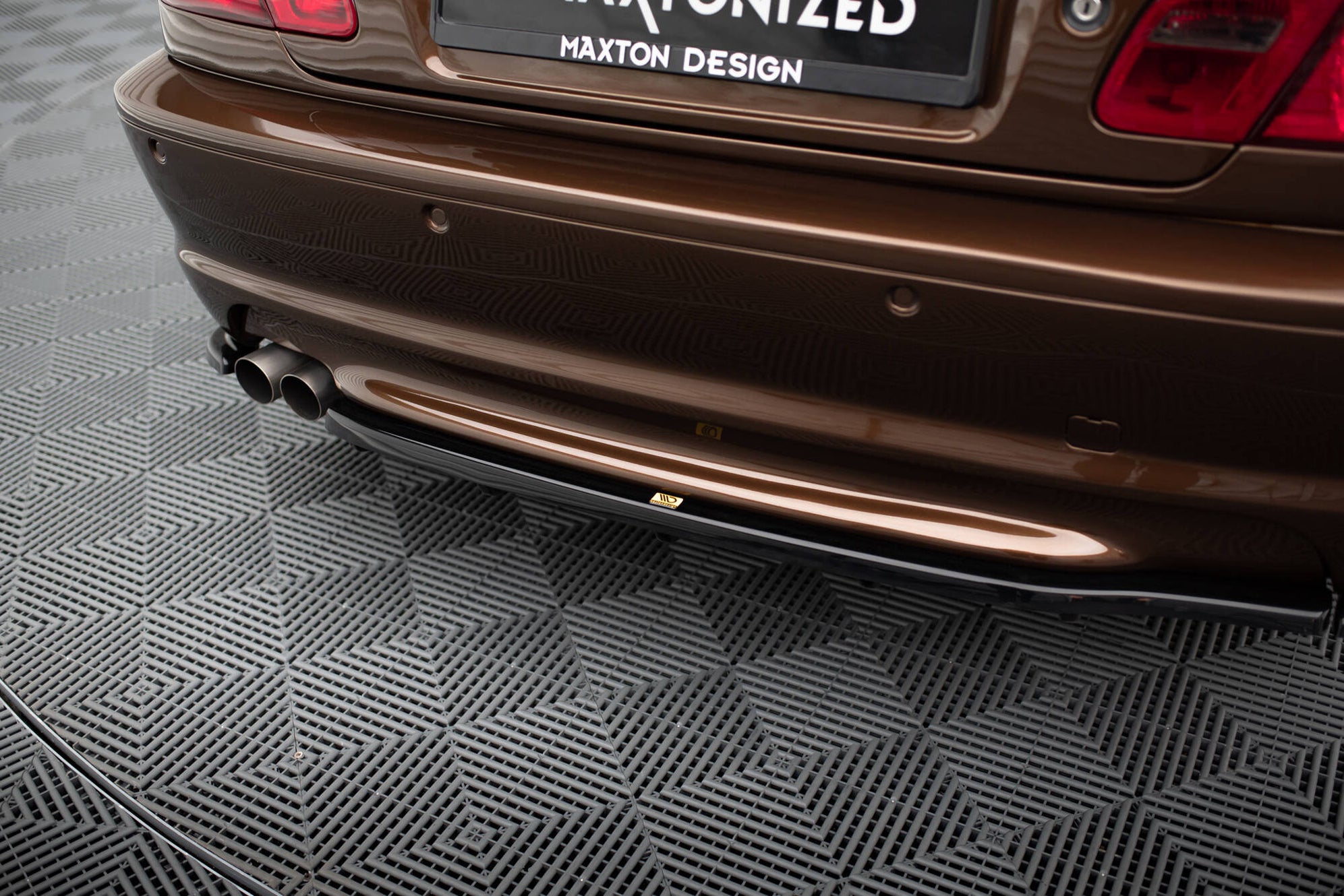 Maxton Design Rear Splitter BMW 3 E46 MPACK COUPE (with vertical bars ...