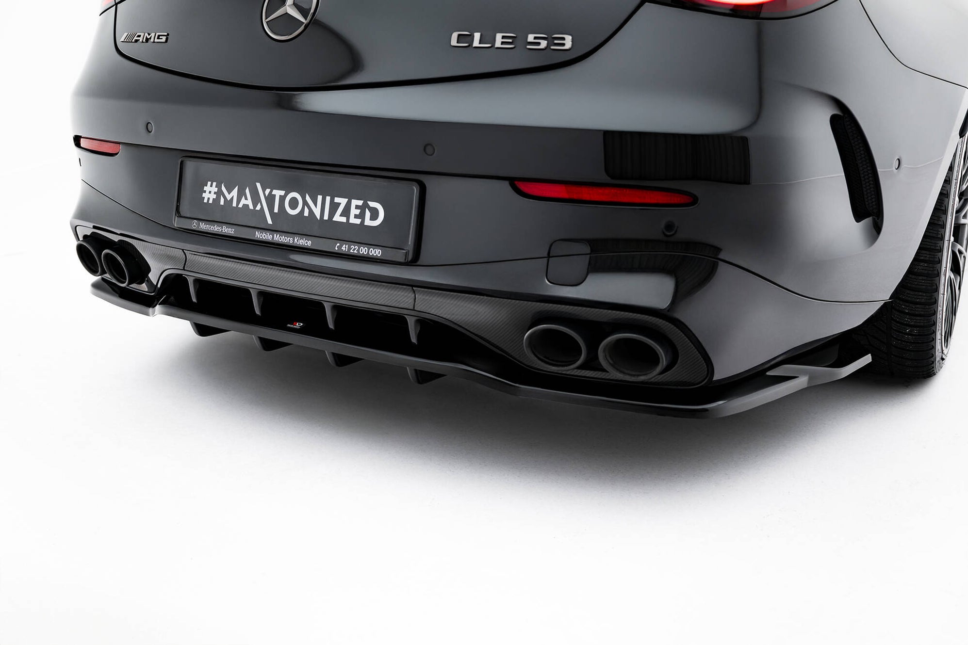 Maxton Design Rear Splitter (with vertical bars) Mercedes-AMG CLE 53 C ...