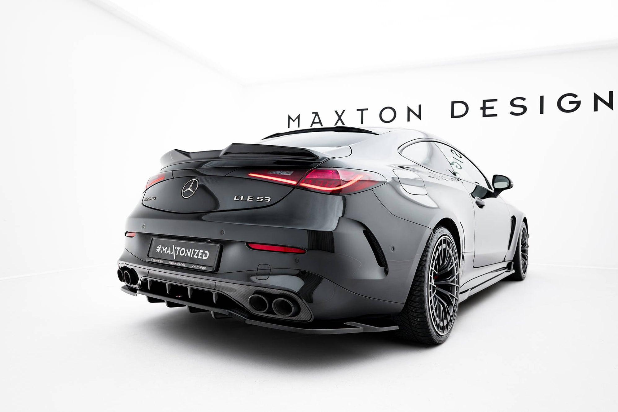 Maxton Design Rear Splitter (with vertical bars) Mercedes-AMG CLE 53 C ...