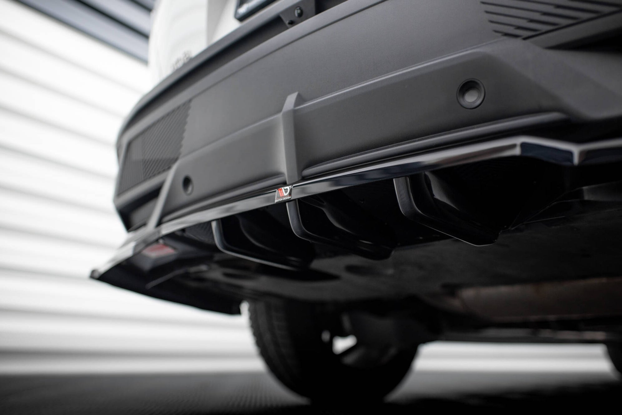 Maxton Design Rear Splitter (with vertical bars) Peugeot 408 Mk1 ...