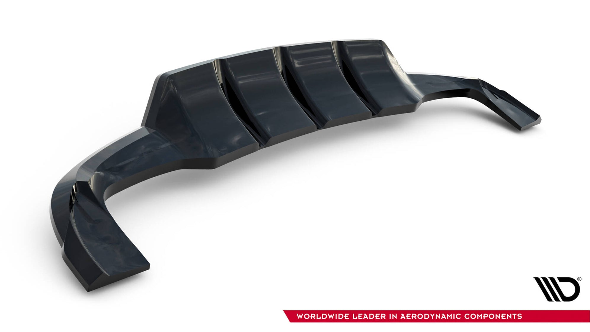 Maxton Design Rear Splitter (with vertical bars) V.2 Mercedes-Benz GLA ...
