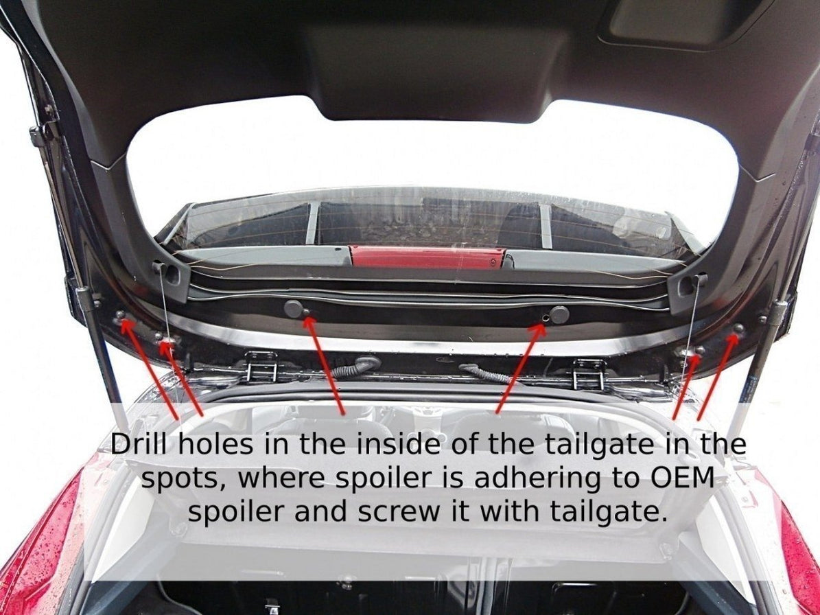 Maxton Design Roof Spoiler (RS Look) Ford Fiesta Mk7 / Mk7 FL — Maxton ...