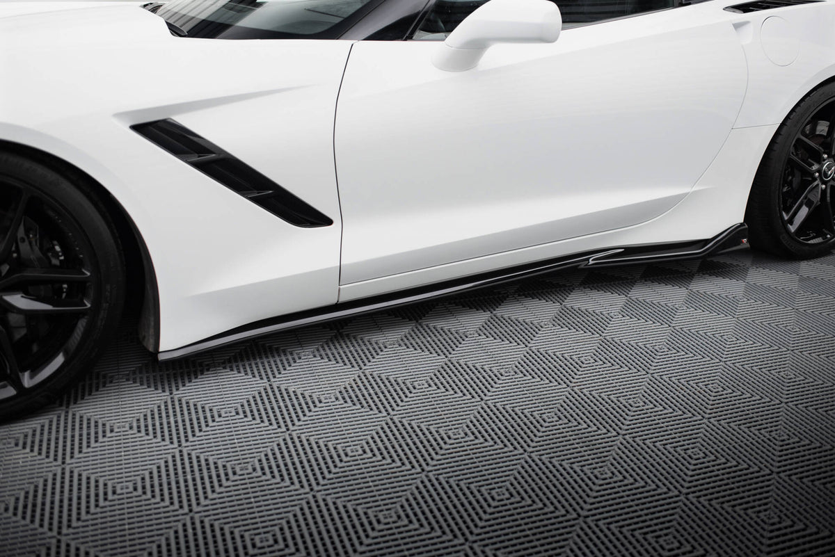 Buy Maxton Design Side Skirts Diffusers V.2 Chevrolet Corvette Stingray ...