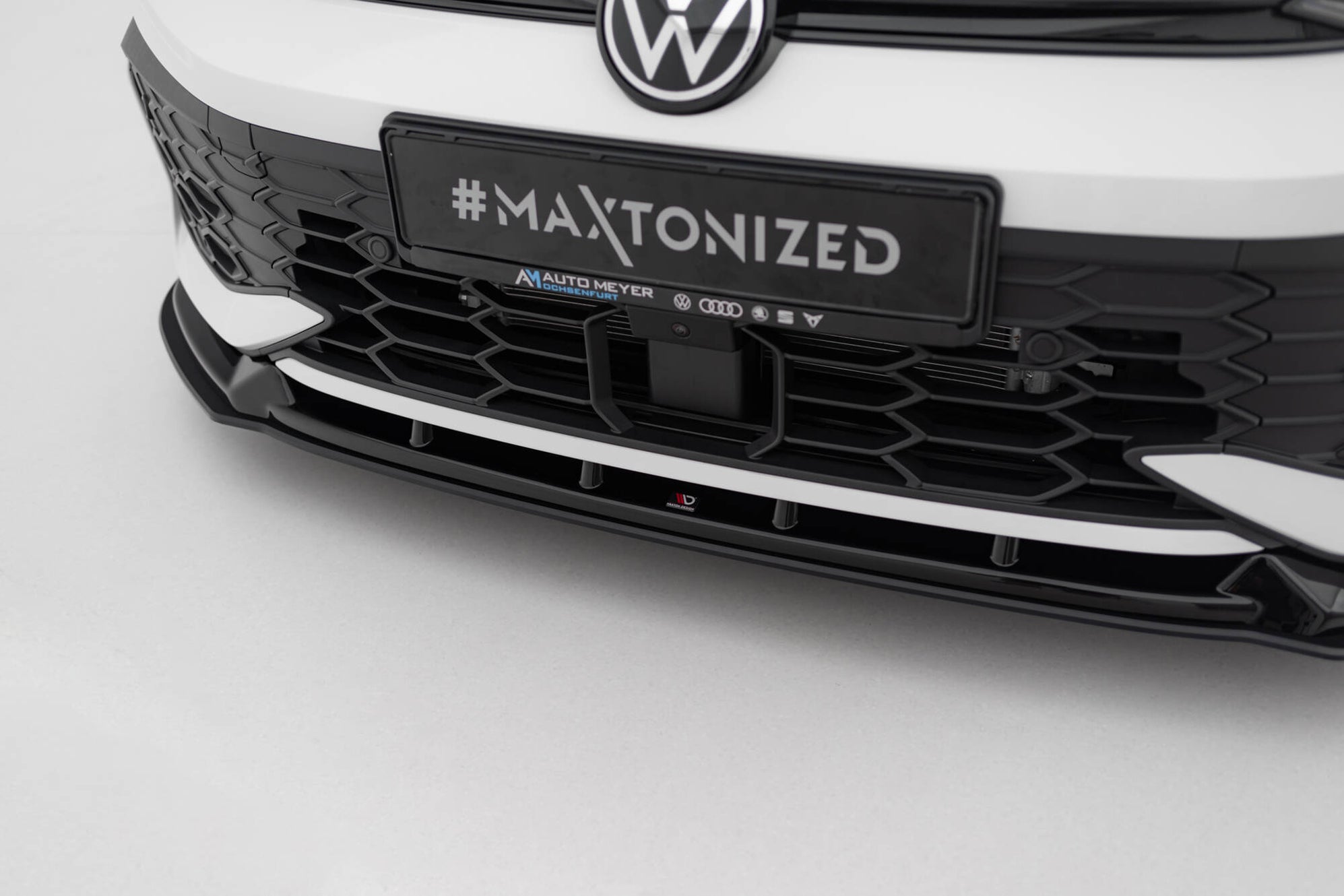 Maxton Design Street Pro Front Splitter V.2 Volkswagen Golf GTI / GTE ...