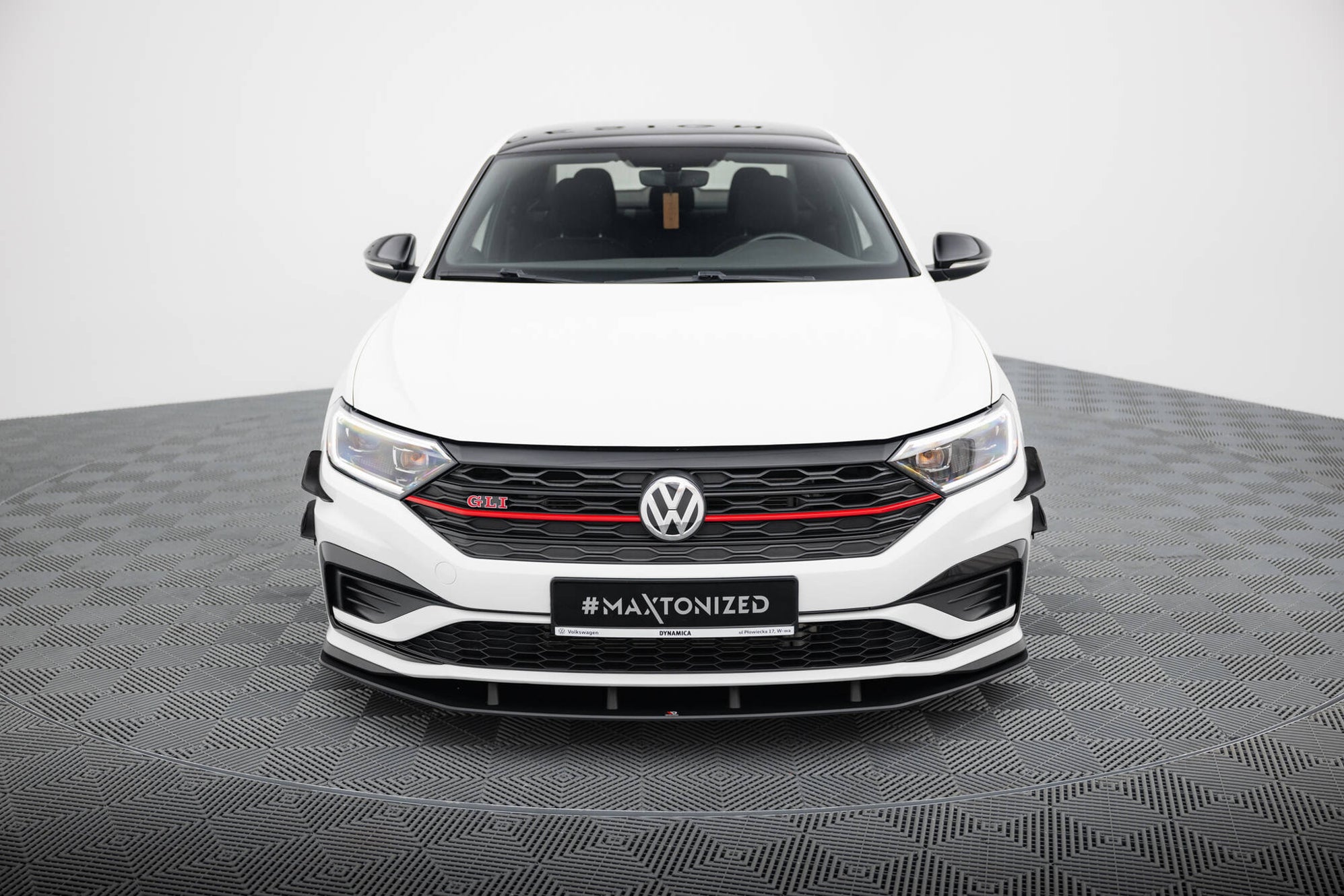Maxton Design Street Pro Front Splitter Volkswagen Jetta GLI Mk7 ...
