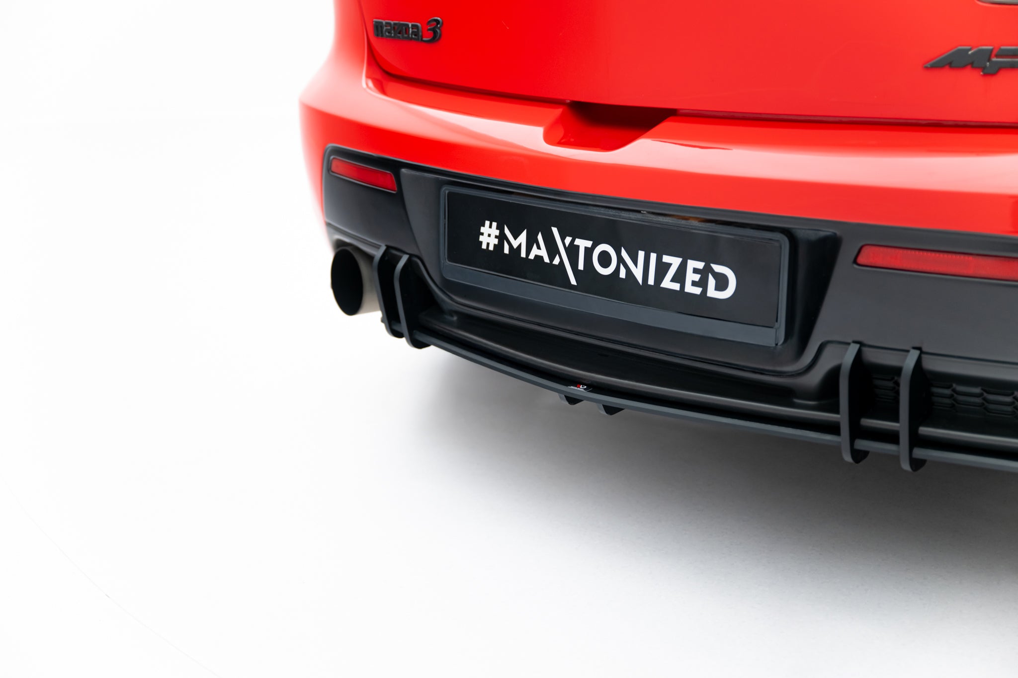 Maxton Design Street Pro Rear Diffuser Mazda 3 MPS Mk1 EU Version ...