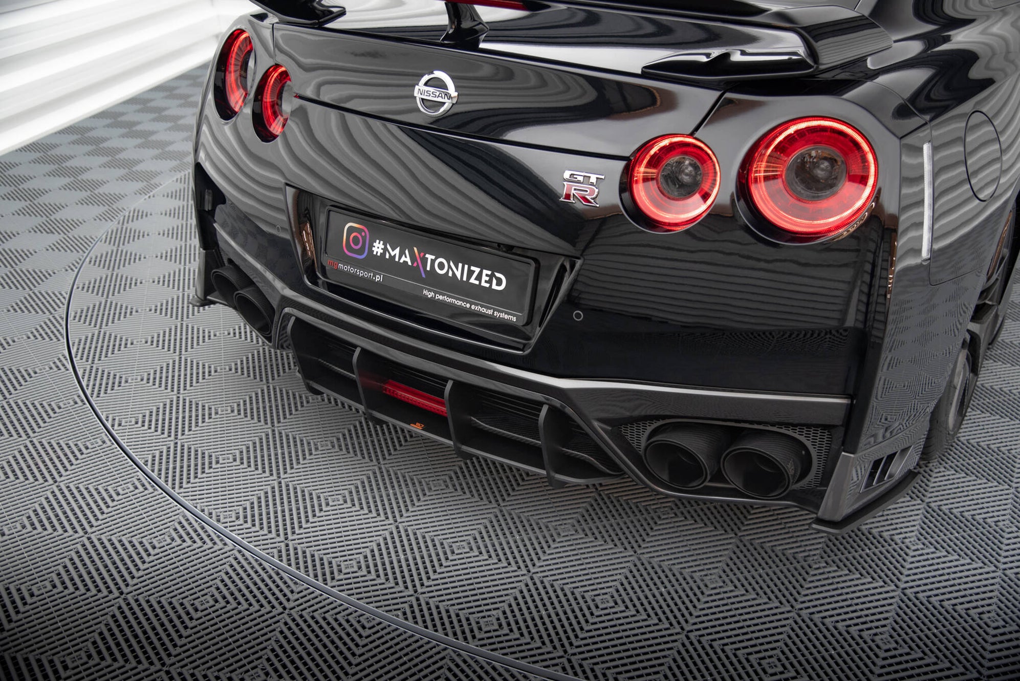 Maxton Design Street Pro Rear Diffuser Nissan GTR R35 Facelift — Maxton ...