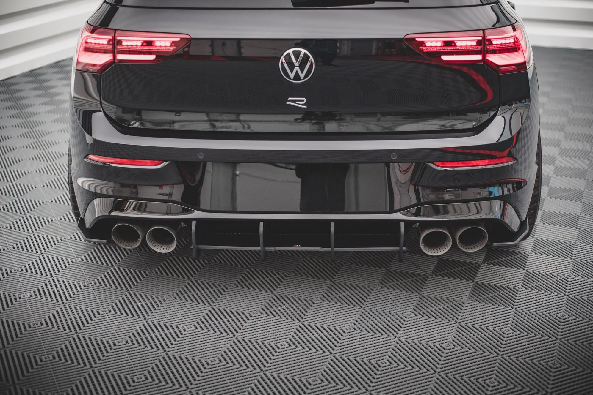 Maxton Design Street Pro Rear Diffuser Volkswagen Golf R Mk8 — Maxton ...