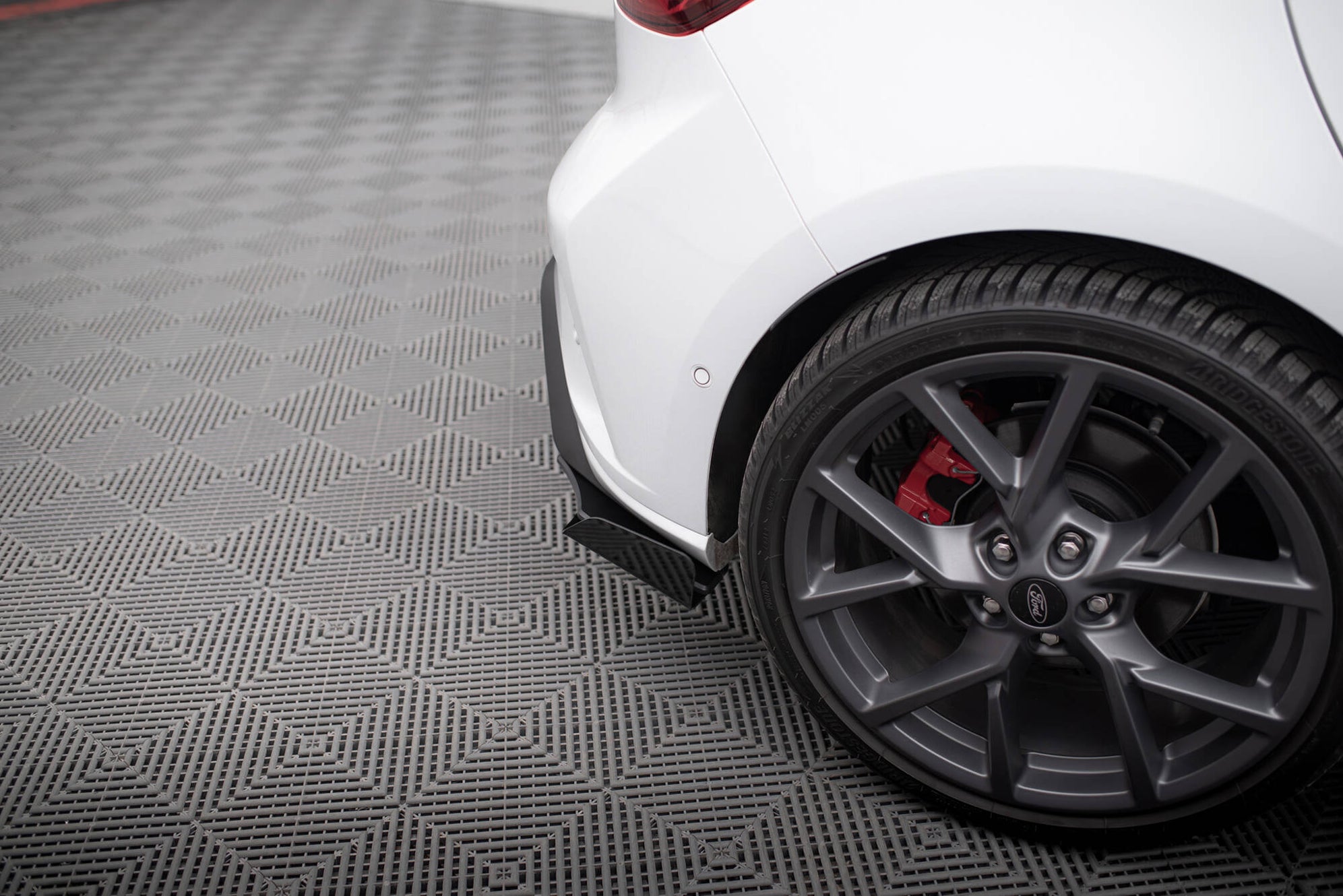Buy Maxton Design Street Pro Rear Side Splitters + Flaps Ford Focus ST ...